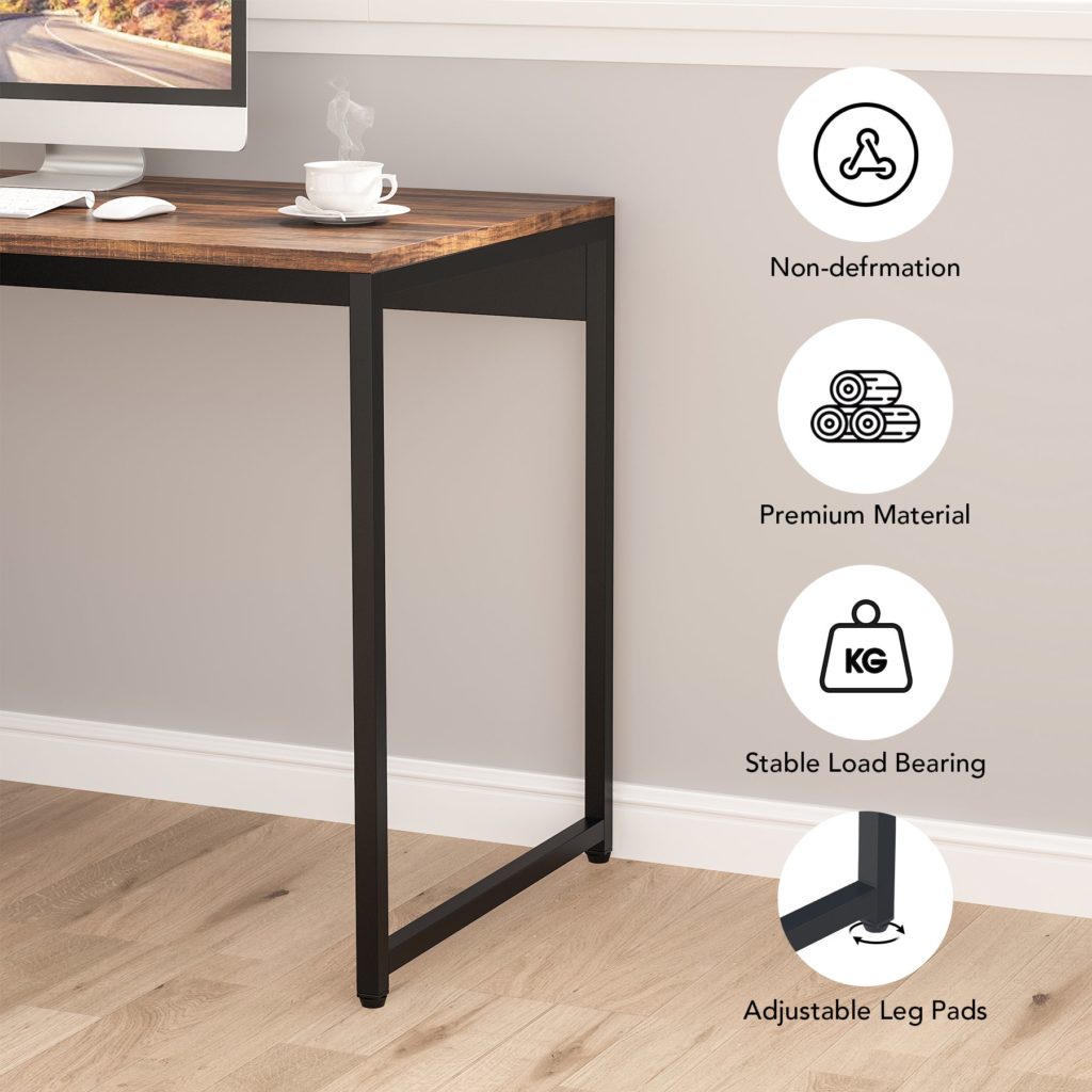 L-Shaped Desk, 60″ Corner Computer Desk with File Cabinet – MecaWorks ...