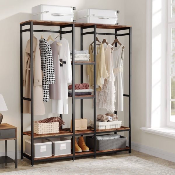Freestanding Closet Organizer, Double Rod Clothes Rack – MecaWorks – EGYPT