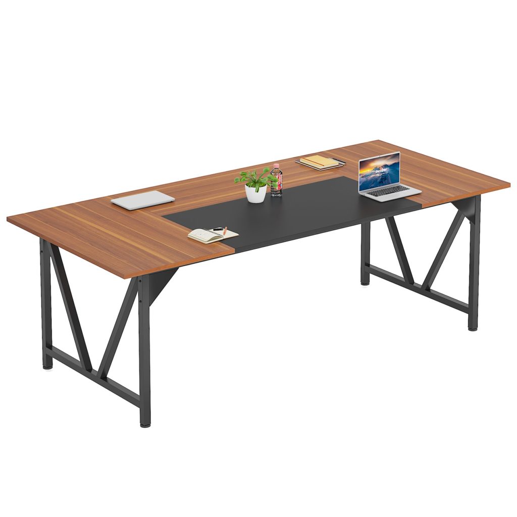 Conference Table, Rectangular 183 CM Meeting Table Desk with Splicing ...
