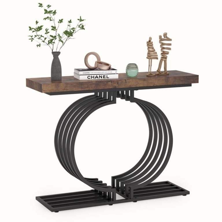 Console Table, 40 inch Entryway Sofa Table with Gold Base – MecaWorks ...