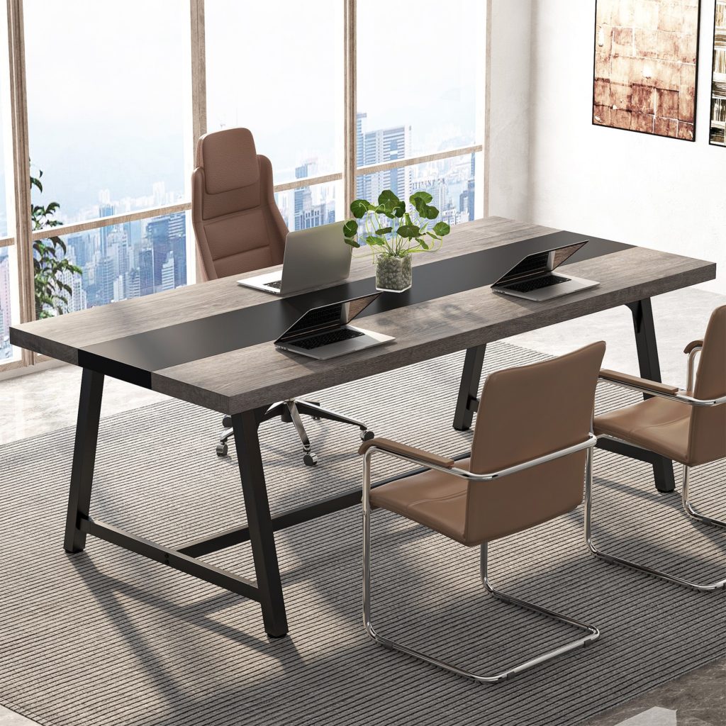 183 CM Conference Table, 180 CM Executive Desk Office Computer Meeting ...