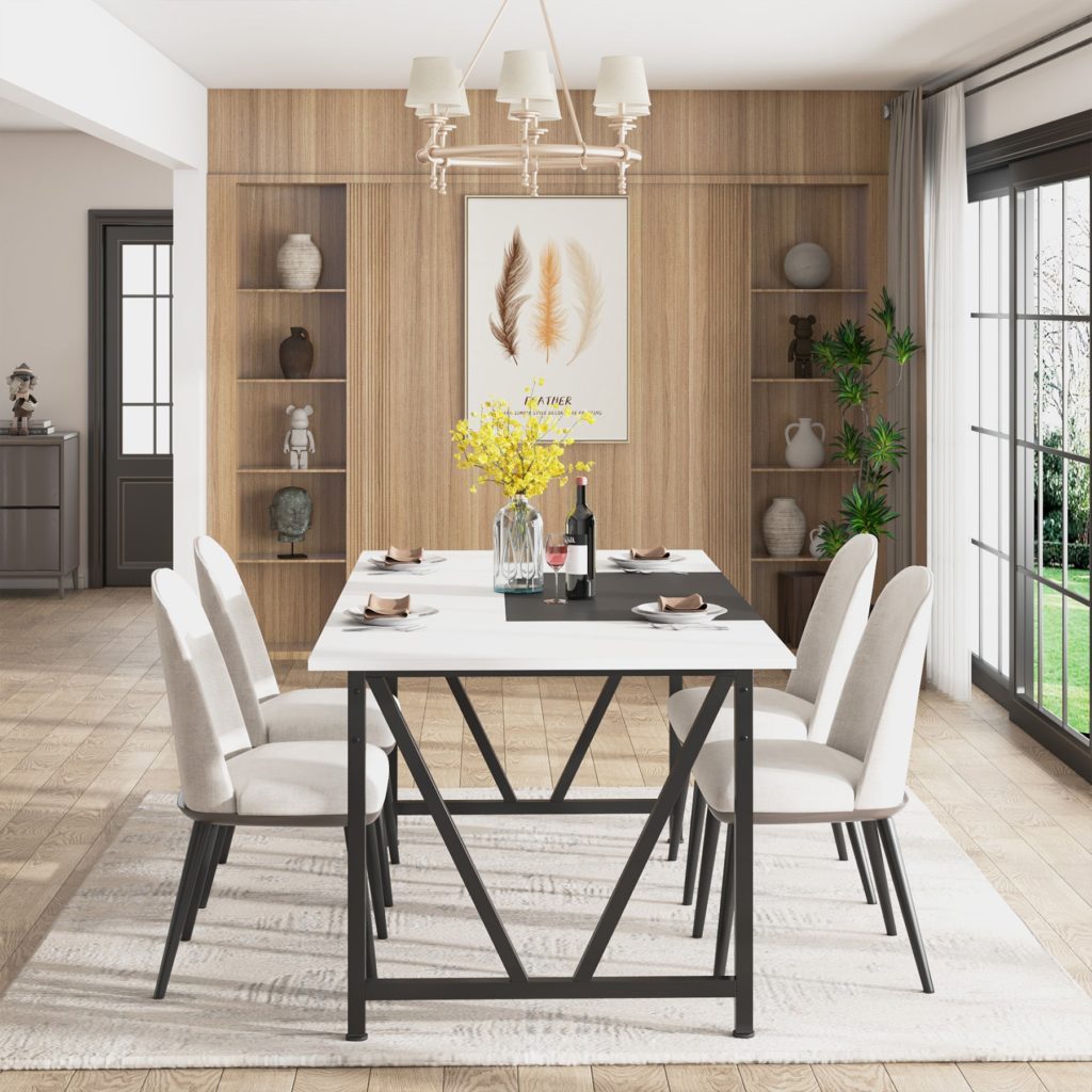 Conference Table, Rectangular 183 CM Meeting Table Desk with Splicing ...