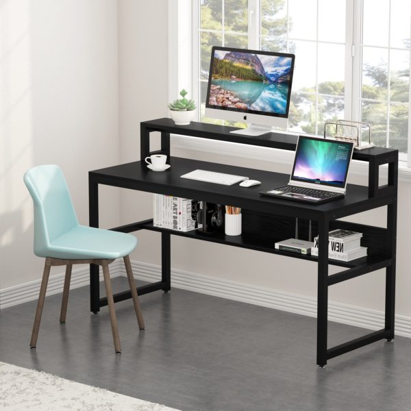 55 Inches Computer Desk with Shelves and Monitor Stand – MecaWorks – EGYPT