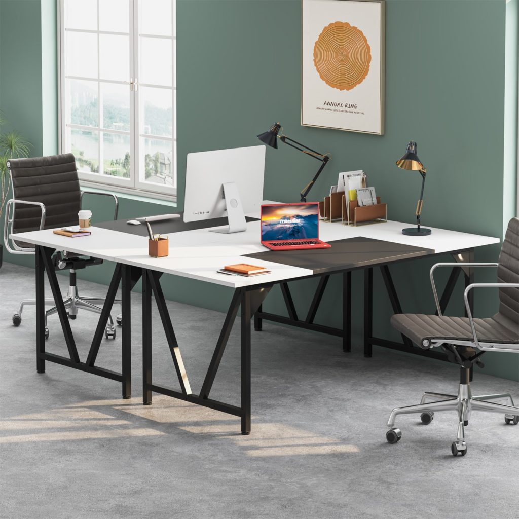 Conference Table, Rectangular 183 CM Meeting Table Desk with Splicing ...