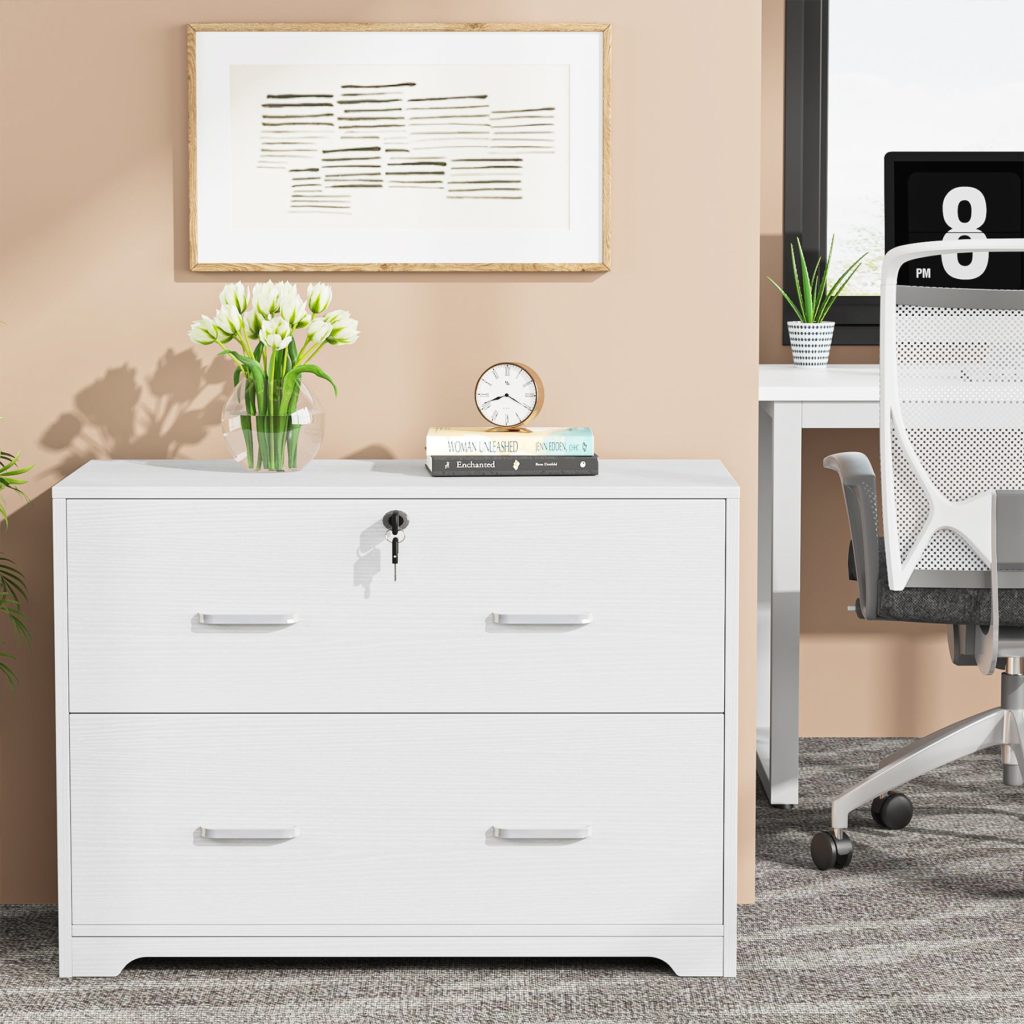 File Cabinet, Modern Lateral Storage Cabinet with 2-Drawer – MecaWorks ...