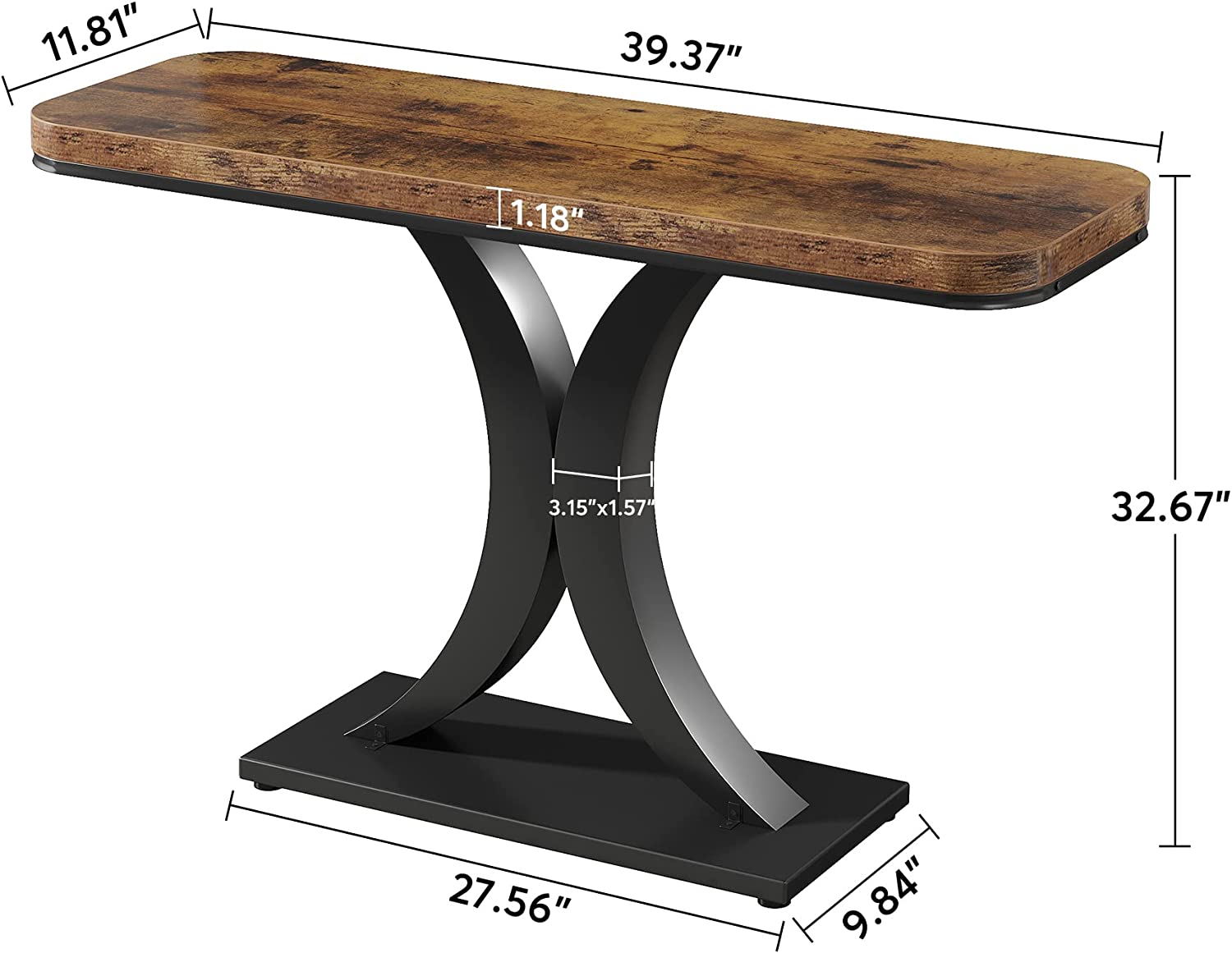 Console Table, 40″ Industrial Entryway Foyer Table – MecaWorks – EGYPT