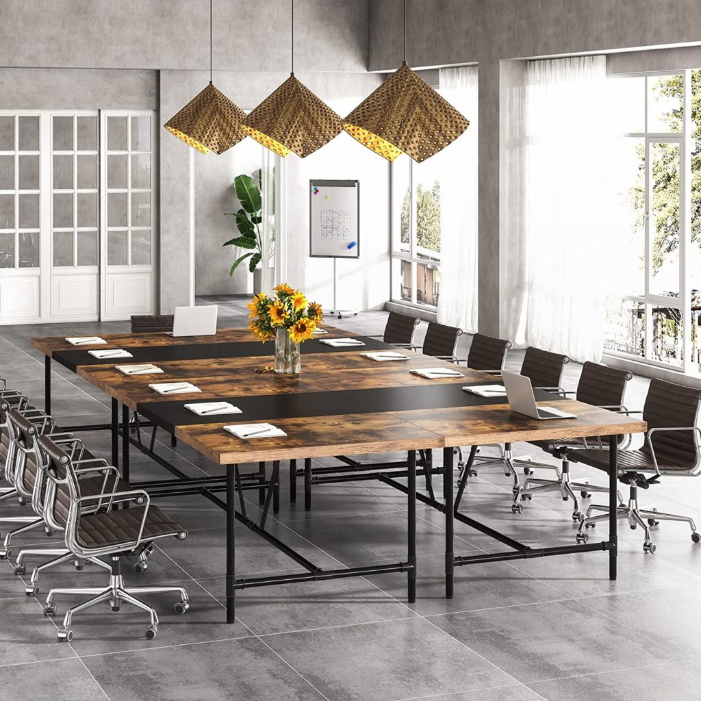 183 CM Conference Table, 180 CM x 90 CM Meeting Table Computer Desk ...